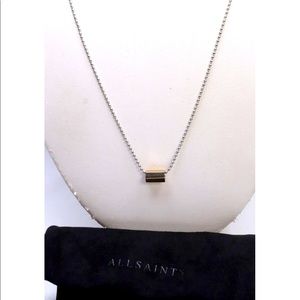 All Saints | Jewelry | Nwt All Saints Gold Toggle Coin Necklace | Poshmark